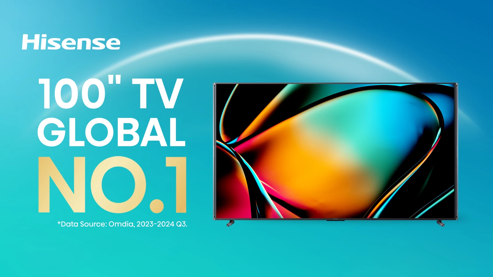 Hisense is the leader in sales of 100-inch TVs – large screens rule