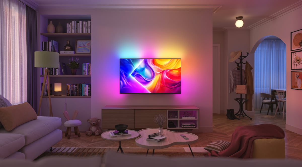 Nadchodzące telewizory Philips LCD 2025: Ambilight Plus, miniLED i Titan OS